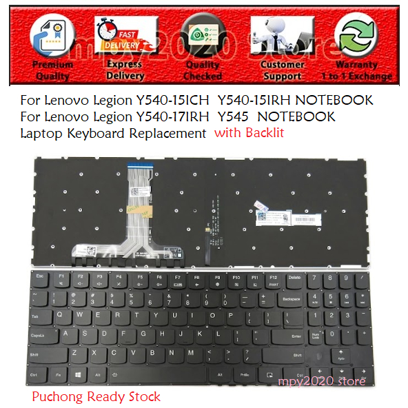Lenovo Legion Y545 Y540-15ICH Y530-15ICH Y540-15IRH Laptop Keyboard ...