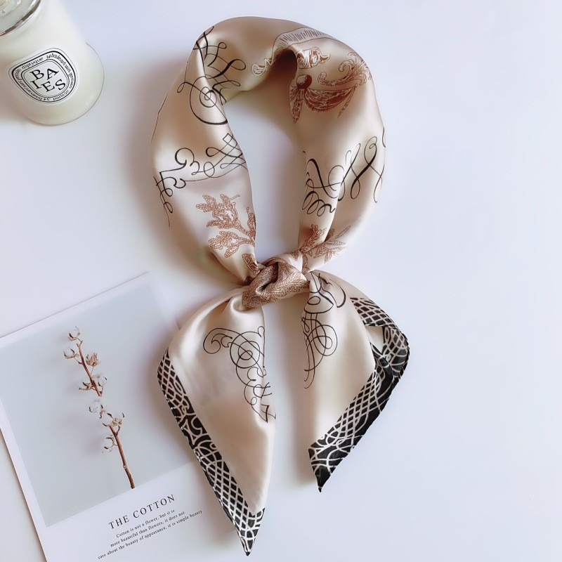 GODDESS Retro women silk scarf Luxury women silk scarf Simple and ...