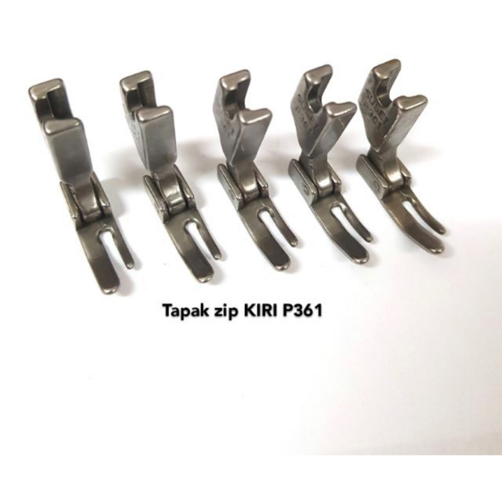 P361 Tapak Zip Kiri Mesin Jahit Industri/Industrial Sewing Machines Hinged Left Right Foot ...