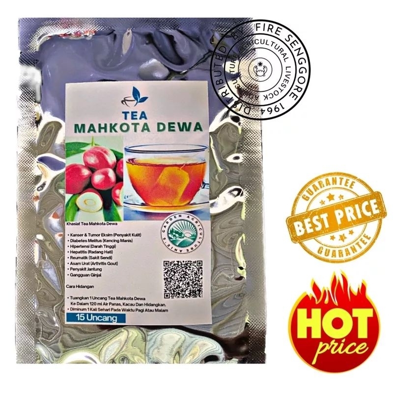 Tea Buah Mahkota Dewa Kering/Ubat Gout/Darah Tinggi/Kencing Manis ...