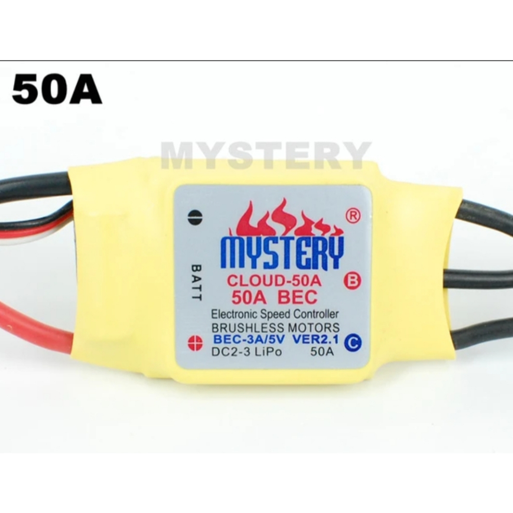 RC Boat 2-3S 50A ESC 5V/3A UBEC Brushless Speed Controller Boat ESC ...