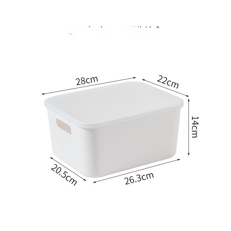 Locaupin Storage Bin Storage Box With Cover for Kitchen Pantry Plastic ...