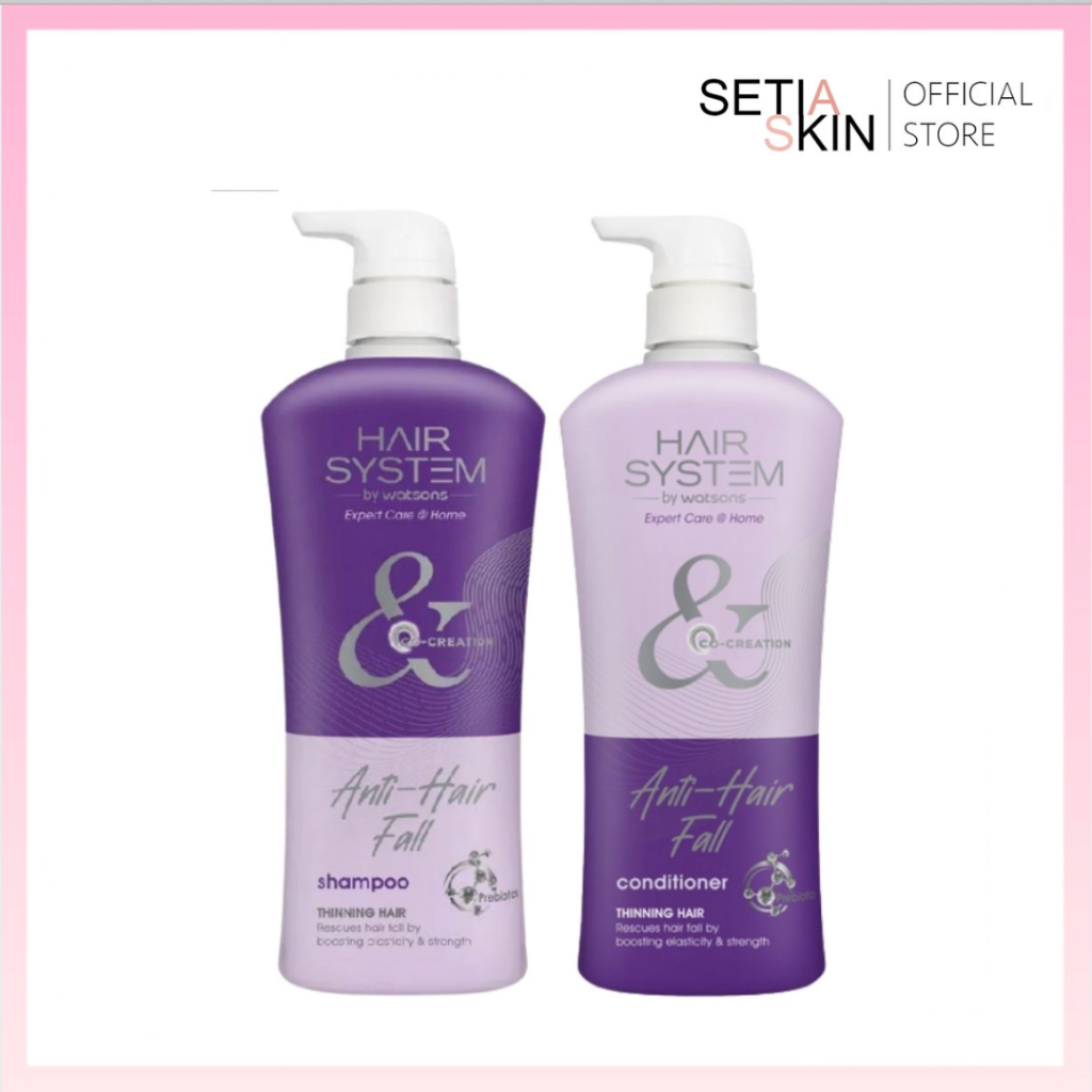 HAIR SYSTEM by Watsons Anti Hair Fall Shampoo and Conditioner [500ml ...