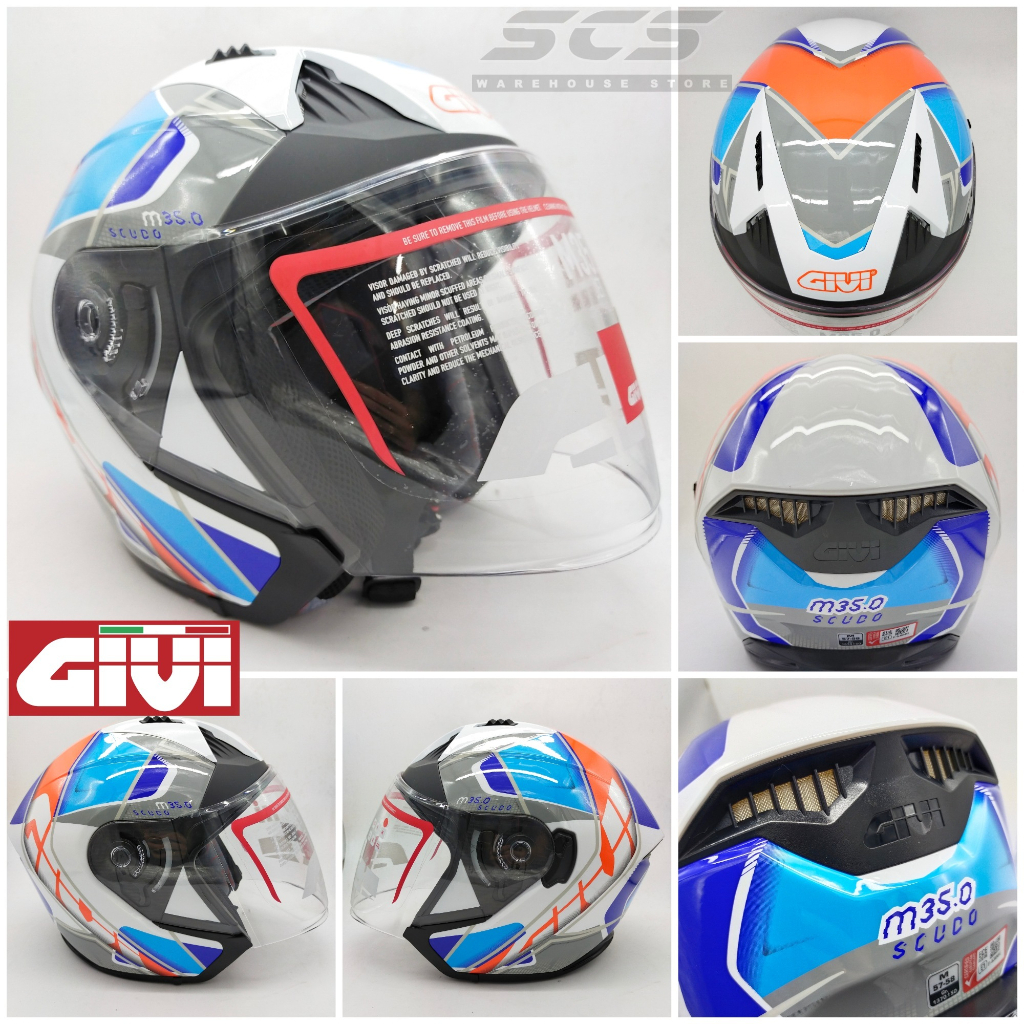 Original Helmet Givi M35.0 Scudo Open Face Topi Keledar Graphic Design Accessories ADV160 Y16 ...