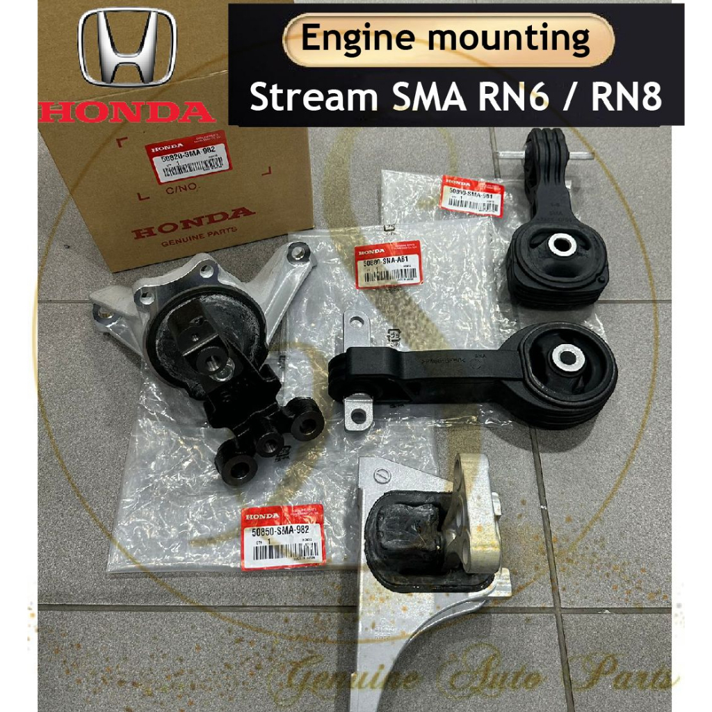 (100% ORIGINAL) HONDA STREAM RN6 RN8 SMA ENGINE MOUNTING SET 50820-SMA ...