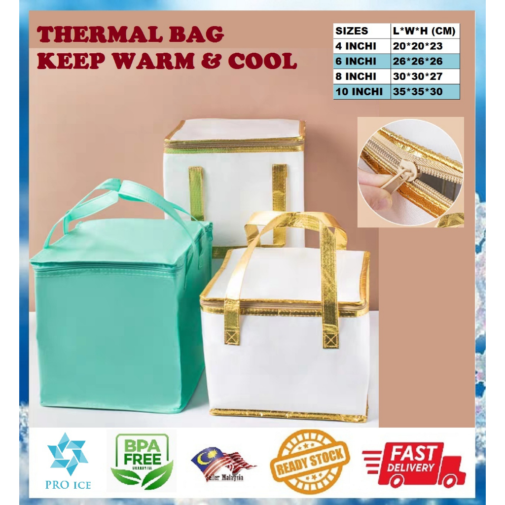 *PRO_ICE* 2 in 1 Fordable Large Cooler Bag Portable Food Cake Insulated ...