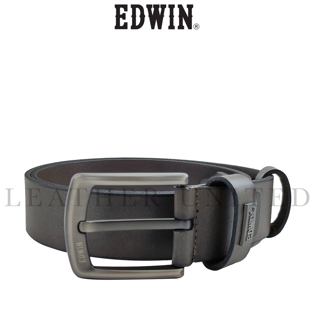 𝗘𝗗𝗪𝗜𝗡 𝗖𝗢𝗟𝗟𝗘𝗖𝗧𝗜𝗢𝗡 Genuine Top Grain Leather 40MM Pin Buckle Belt # ...