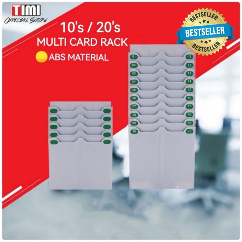 TIMI® Punch Card Holder丨Punch Card Rack | 10'slot 20slot Punch Card ...
