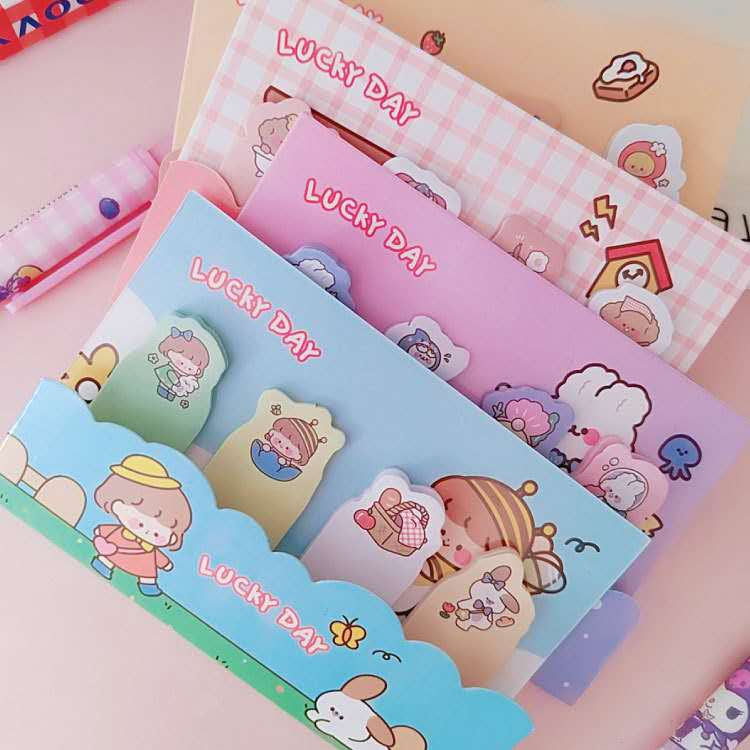 Pelekat label indeks kartun beruang comel boleh ditulis penanda buku ...