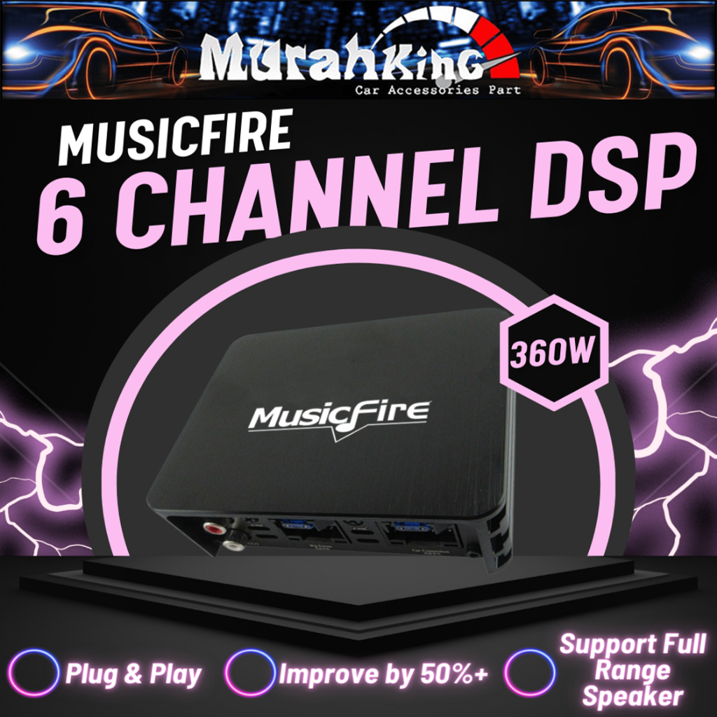 MUSICFIRE DSP PLUG & PLAY OEM ANDROID PLAYER 6 CH 4 CH DSP AMPLIFIER ...