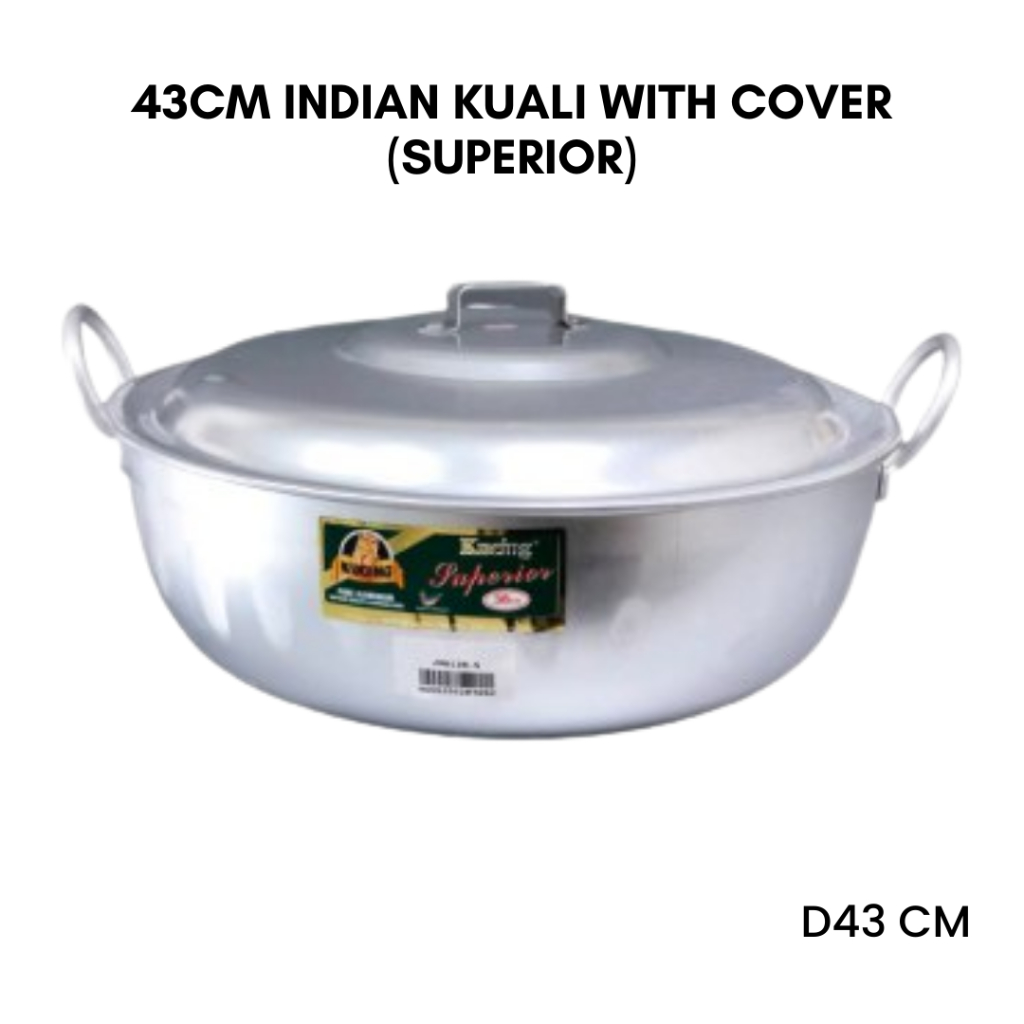 43CM Indian Kuali Bertutup Cap Kucing / Indian Kuali with Cover ...