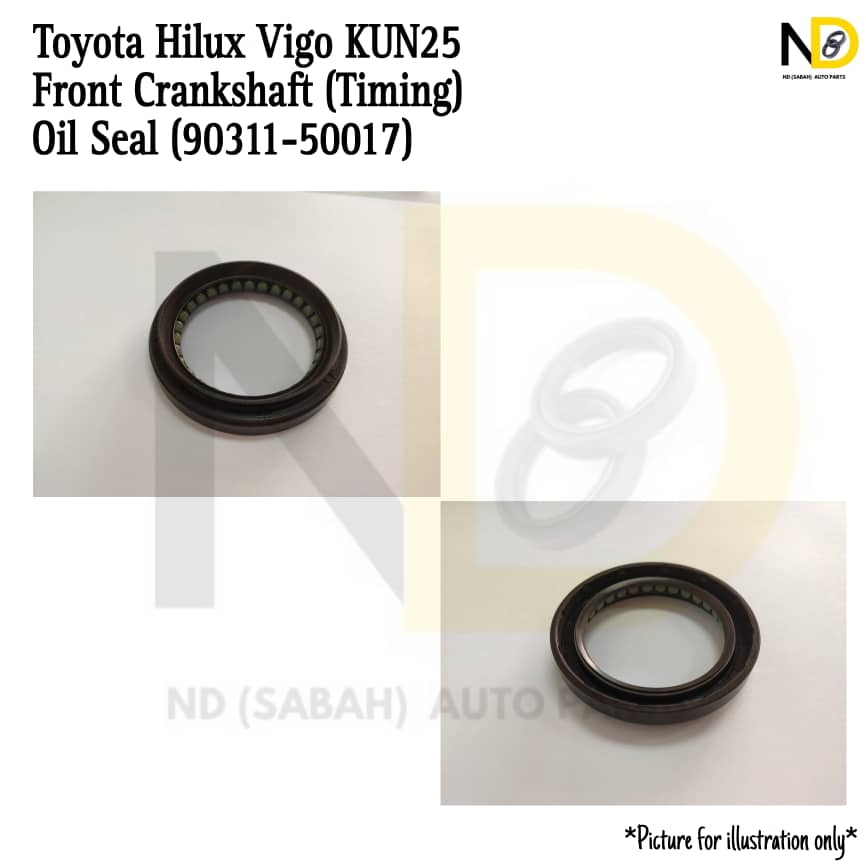TOYOTA HILUX VIGO KUN25 FRONT CRANKSHAFT (TIMING) OIL SEAL 90311-50017 ...