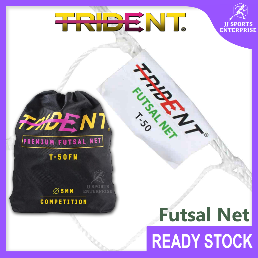 Trident T-50 FN Futsal Net Jaring Futsal Soccer Net (Size: 3M x 2M x 1M ...