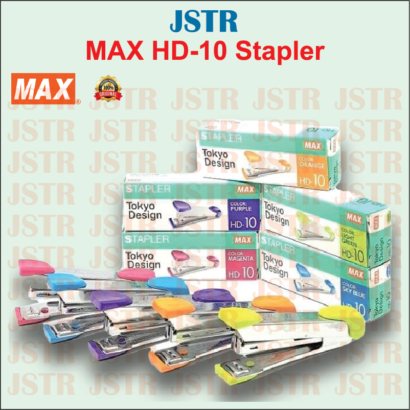 MAX Stapler HD-10 Pengokot Kertas TOKYO DESIGN (with staples removal ...