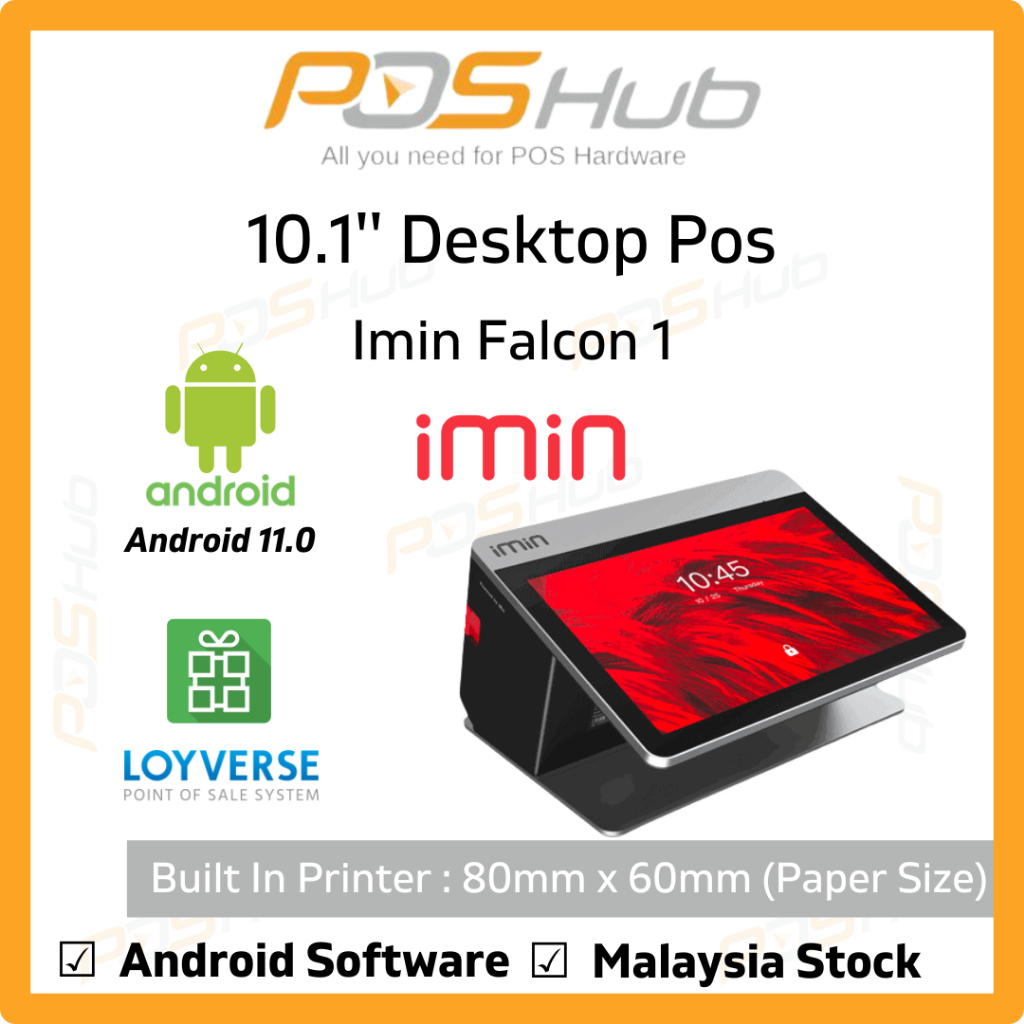 Imin Falcon 1 All in One Tablet POS Desktop Terminal with 80mm Printer 2+16GB / 4+32GB | Shopee ...