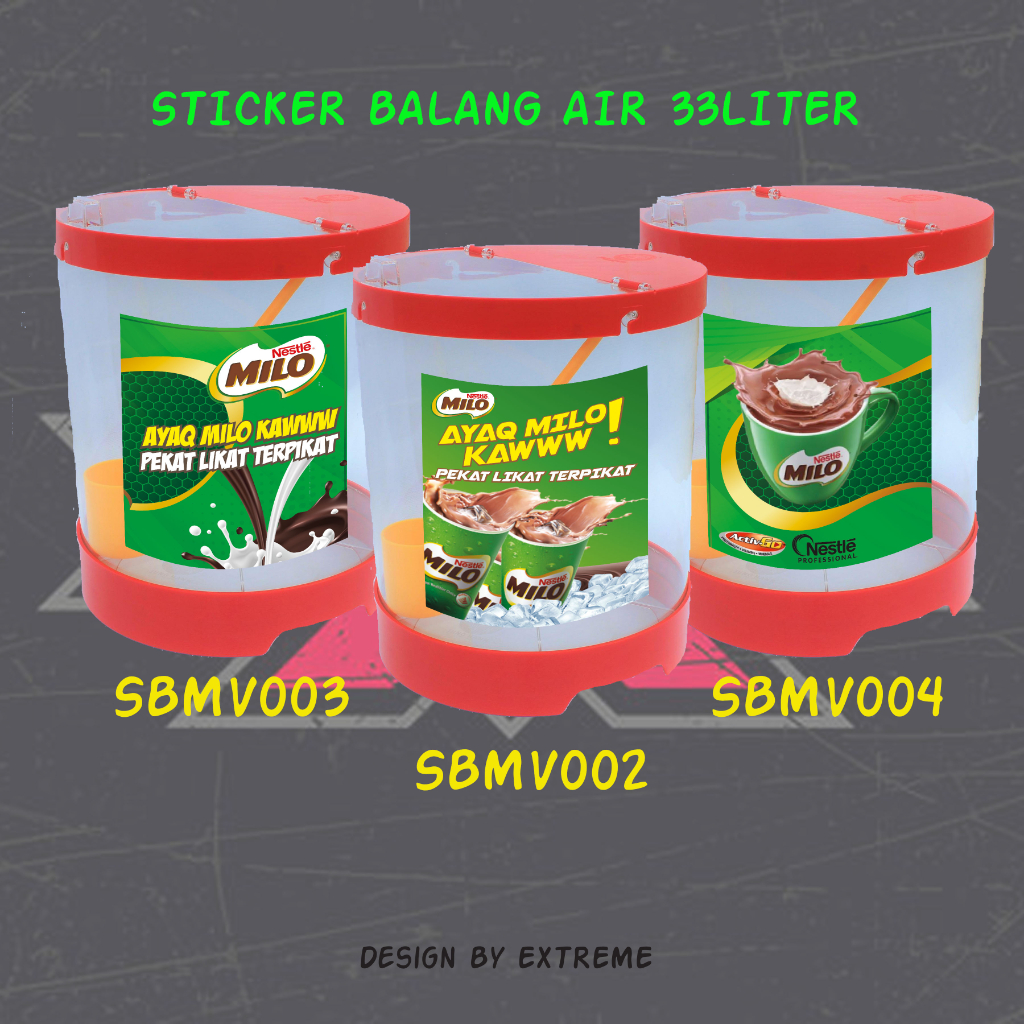 STICKER BALANG MILO PVC sticker SBMV002 / SBMV003 / SBMV004 | Shopee ...