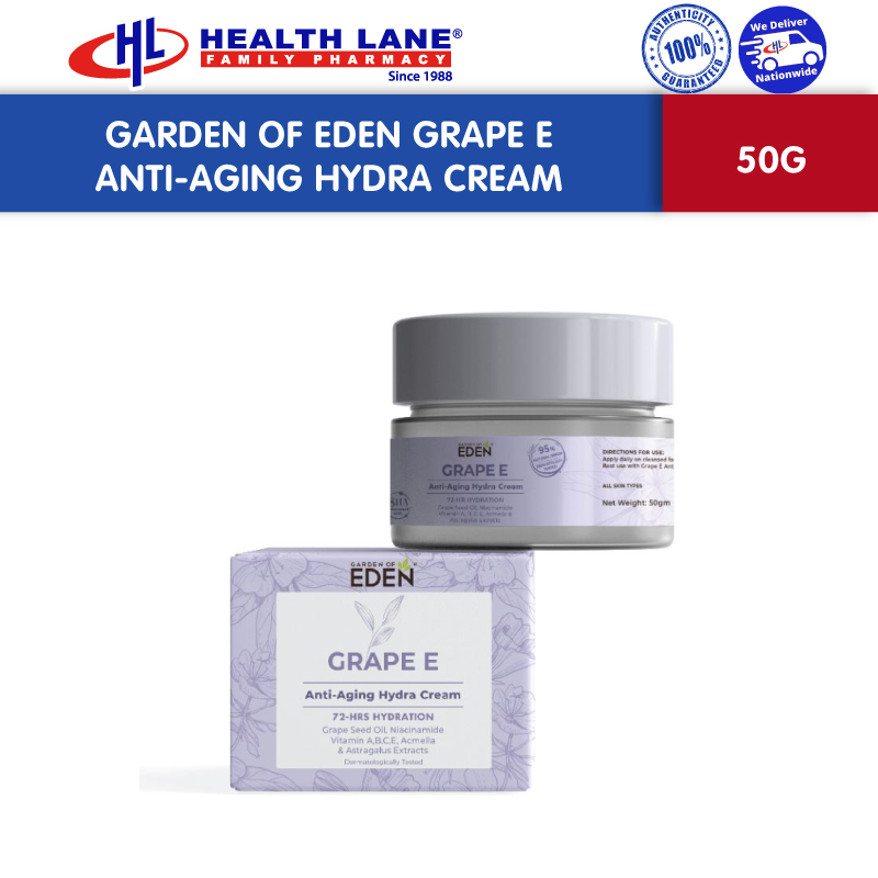 GARDEN OF EDEN Grape E Anti-Aging Hydra Cream (50g) | Shopee Malaysia