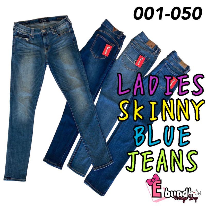 LADIES SKINNY BLUE JEANS (bundle) RM15 | Shopee Malaysia