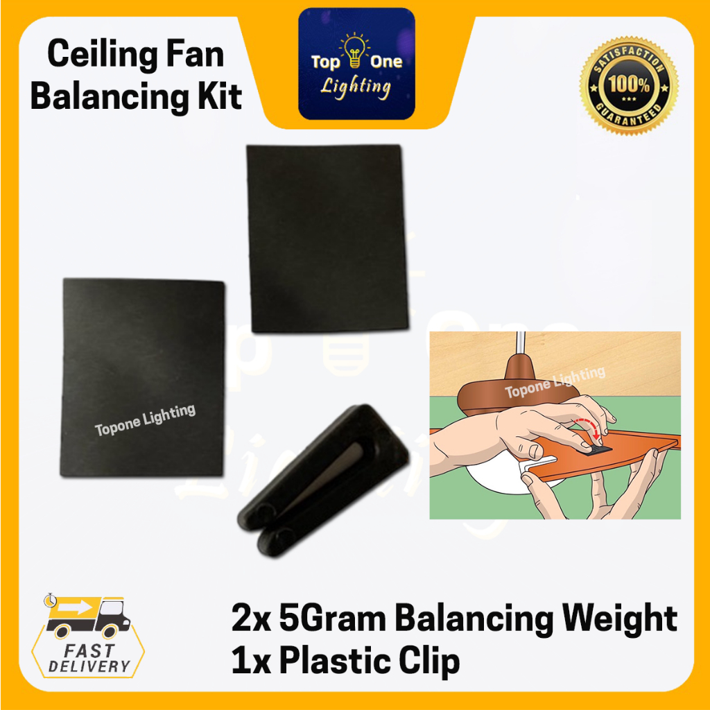 Balancing Kit for ceiling fan Kipas Balancing Clip +Weight (Set ...