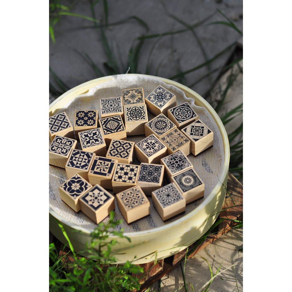 Peranakan Wooden Rubber Stamp | Malaysian Art | Kopi, nasi lemak ...
