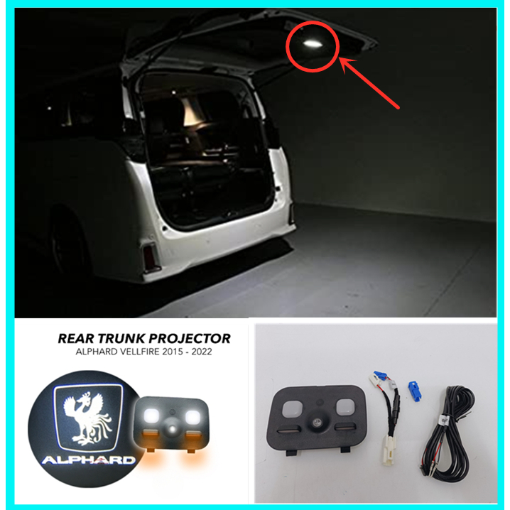 Toyota ALPHARD 30 Series 2015-2022 rear luggage trunk light boot ...