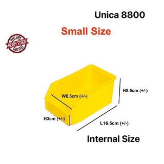 Unica Wall-Mounted Front-Vent Stackable Industrial Container Box Heavy ...