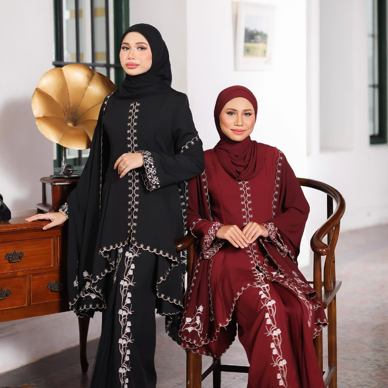 TAHIRA KEBAYA WITH VEIL / KEBAYA MODEN / KEBARUNG / BAJU TUNANG KAHWIN ...