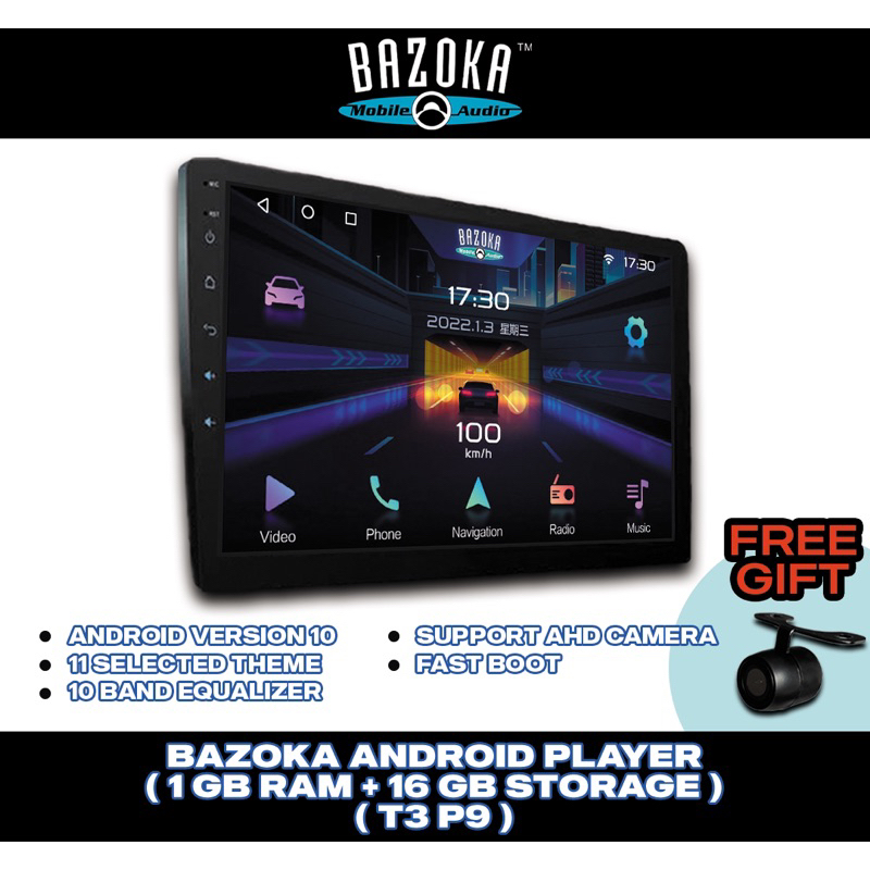Android Player 9" & 10" inch (1Gb Ram+32Gb) Quad Core Car Multimedia ...