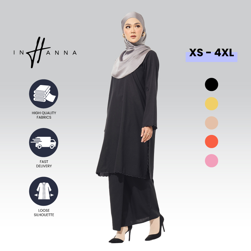 INHANNA Tihani Slit Loose Kurung | Shopee Malaysia