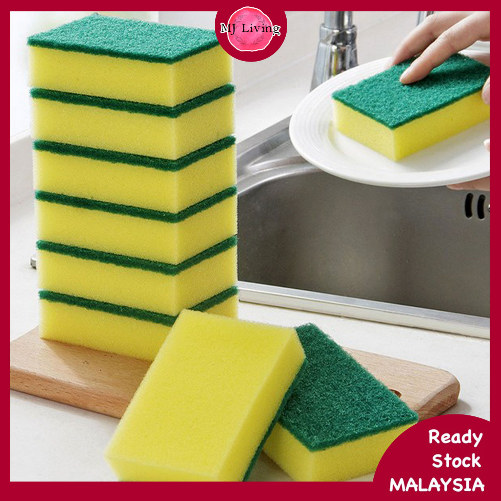 1PCS Sponge Dish Pot Wash Cleaning Span Basuh Cuci Pinggan Mangkuk ...