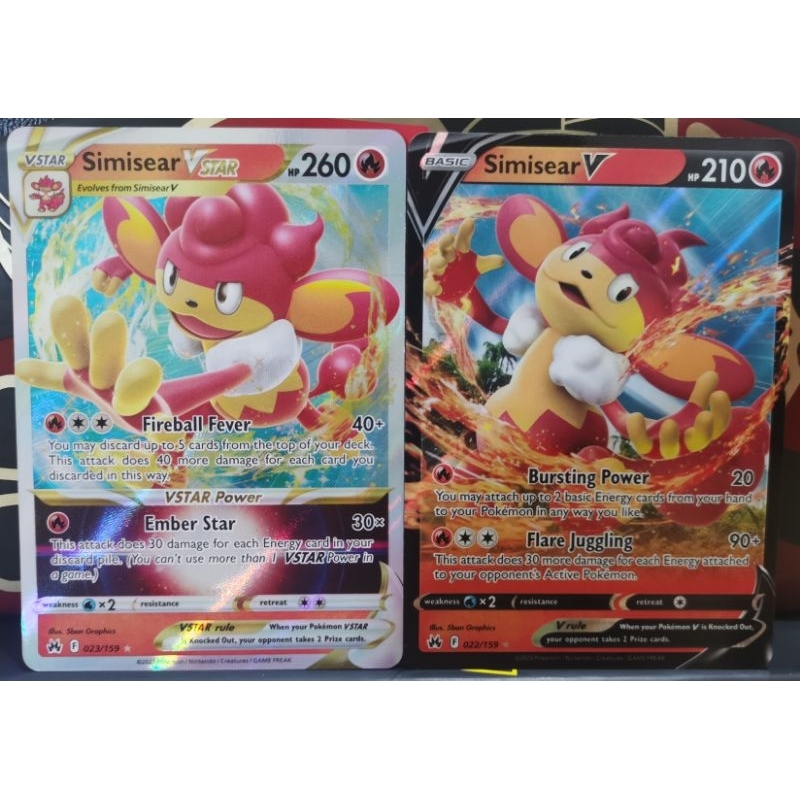 Pokémon TCG[set]🔥 - Simisear Vstar/Simisear V | Shopee Malaysia