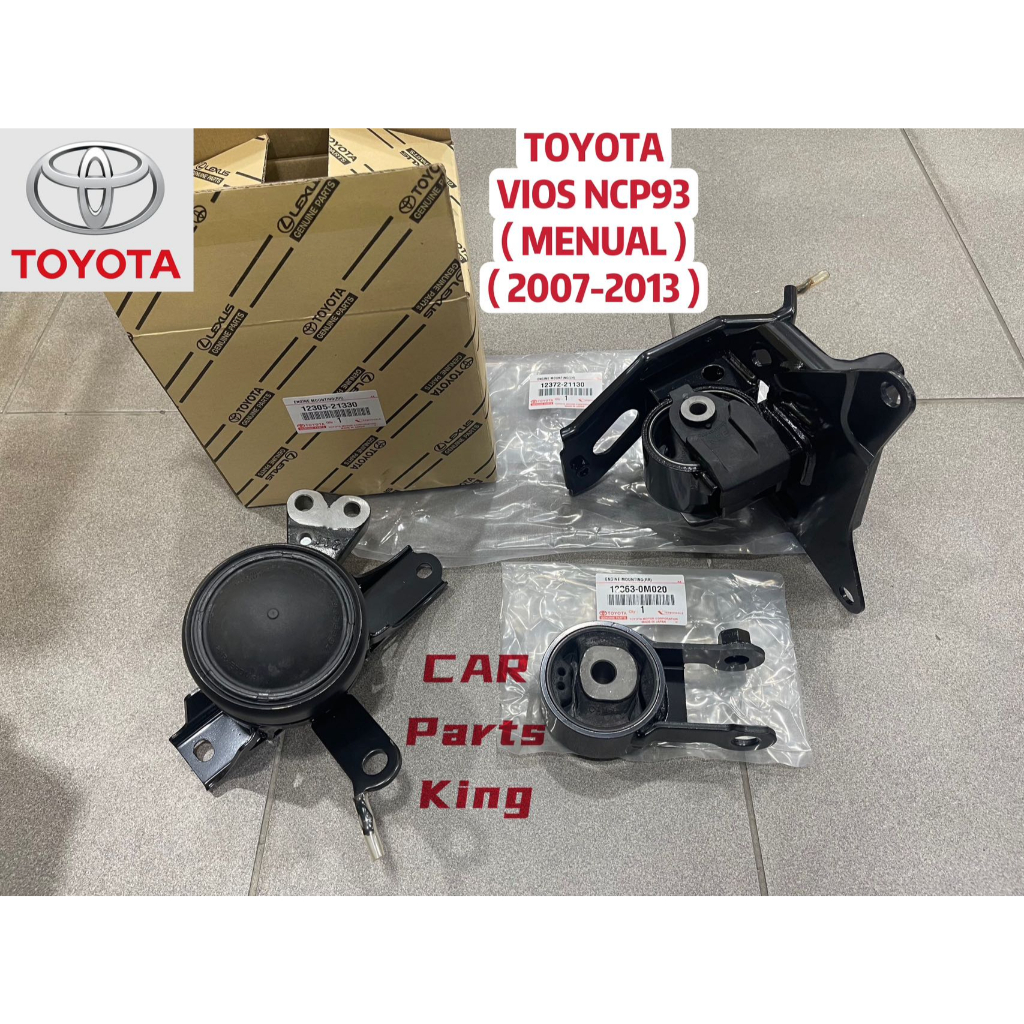 ( 100% ORIGINAL JAPAN ) TOYOTA VIOS NCP93 MENUAL ENGINE MOUNTING SET ...