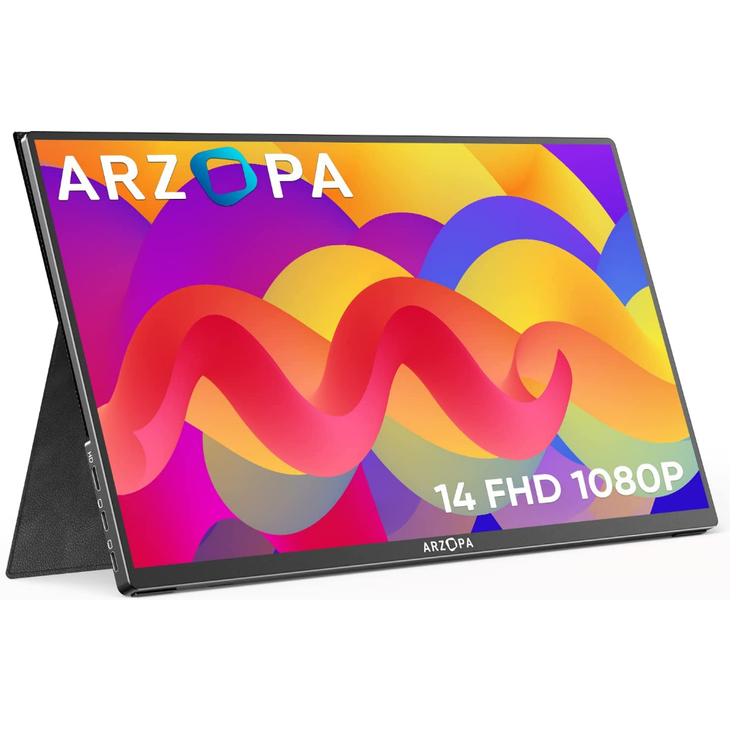 Arzopa A1 Gamut Slim Portable Monitor (14'' FHD IPS HDR 100% SRGB USB ...