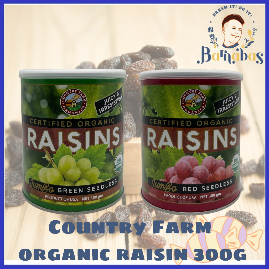 Country Farm Organics Certified Organic Jumbo Raisins - Red & Green ...