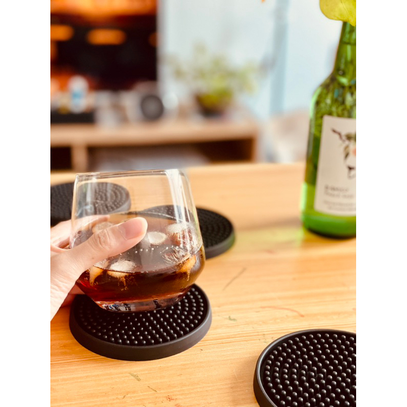 [READY STOK] PVC SILICONE THICK COASTER LAPIK GELAS MUG PLACEMAT BASE ...