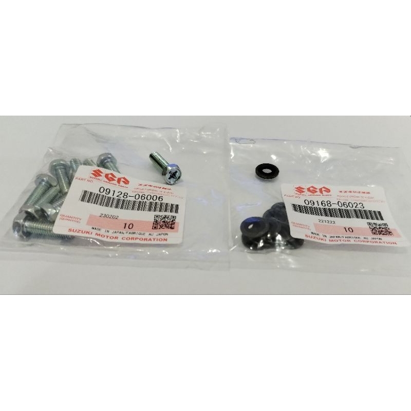 Skru & Gasket/Sealing washer skru Fuel Filter Unit Suzuki TXR - 09128 ...