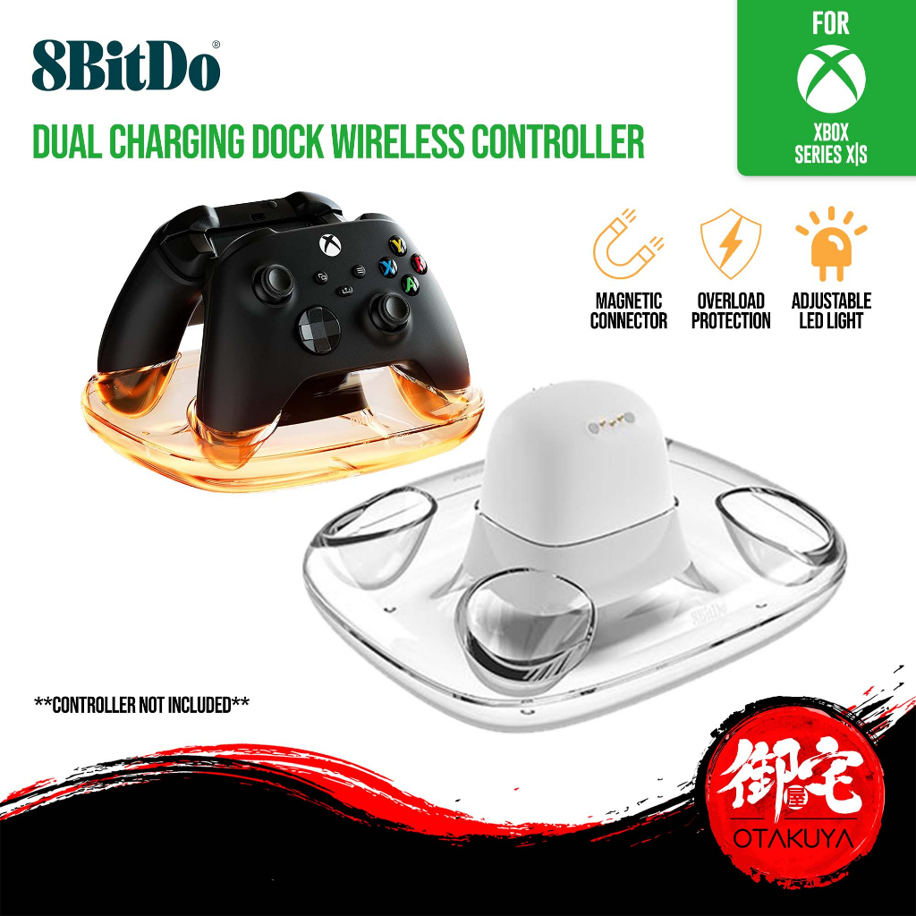 8BitDo Dual Charging Dock For XBOX Wireless Controllers For XBOX X|S ...
