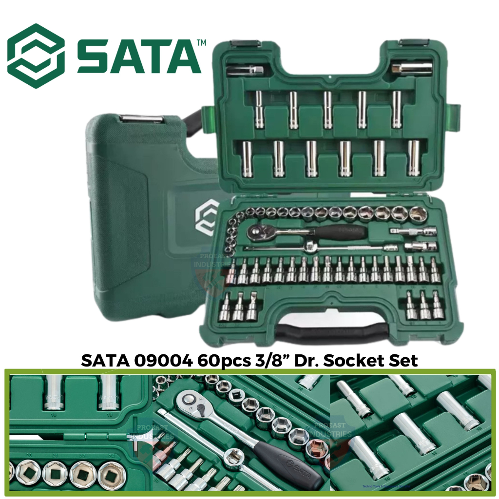 SATA 09004 60pcs 3/8” Dr. Socket Set | Shopee Malaysia
