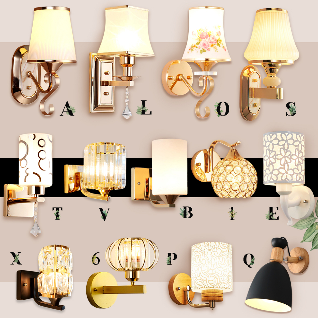 Wall Lamp Designer Decorative Indoor Wall Light /E27 Lampu Dinding ...
