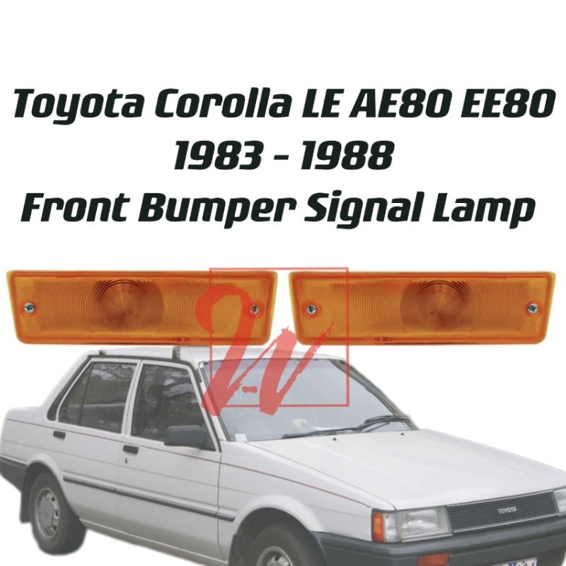 Toyota Corolla AE80 EE80 LE Front Bumper Signal Lamp 1983 - 1988 New ...