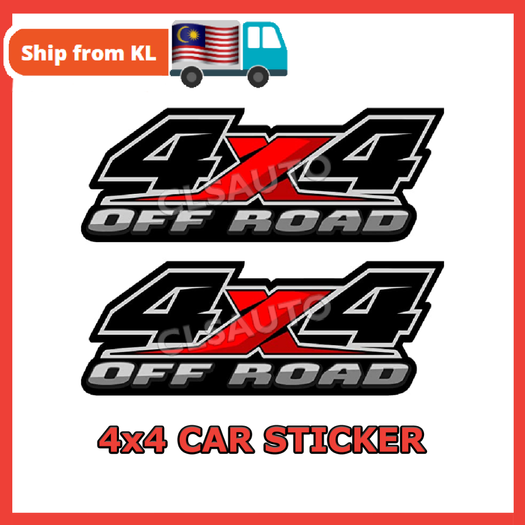 Offroad Sticker 4x4 - Hilux Ranger Raptor Wildtrak Triton Navara DMAX ...