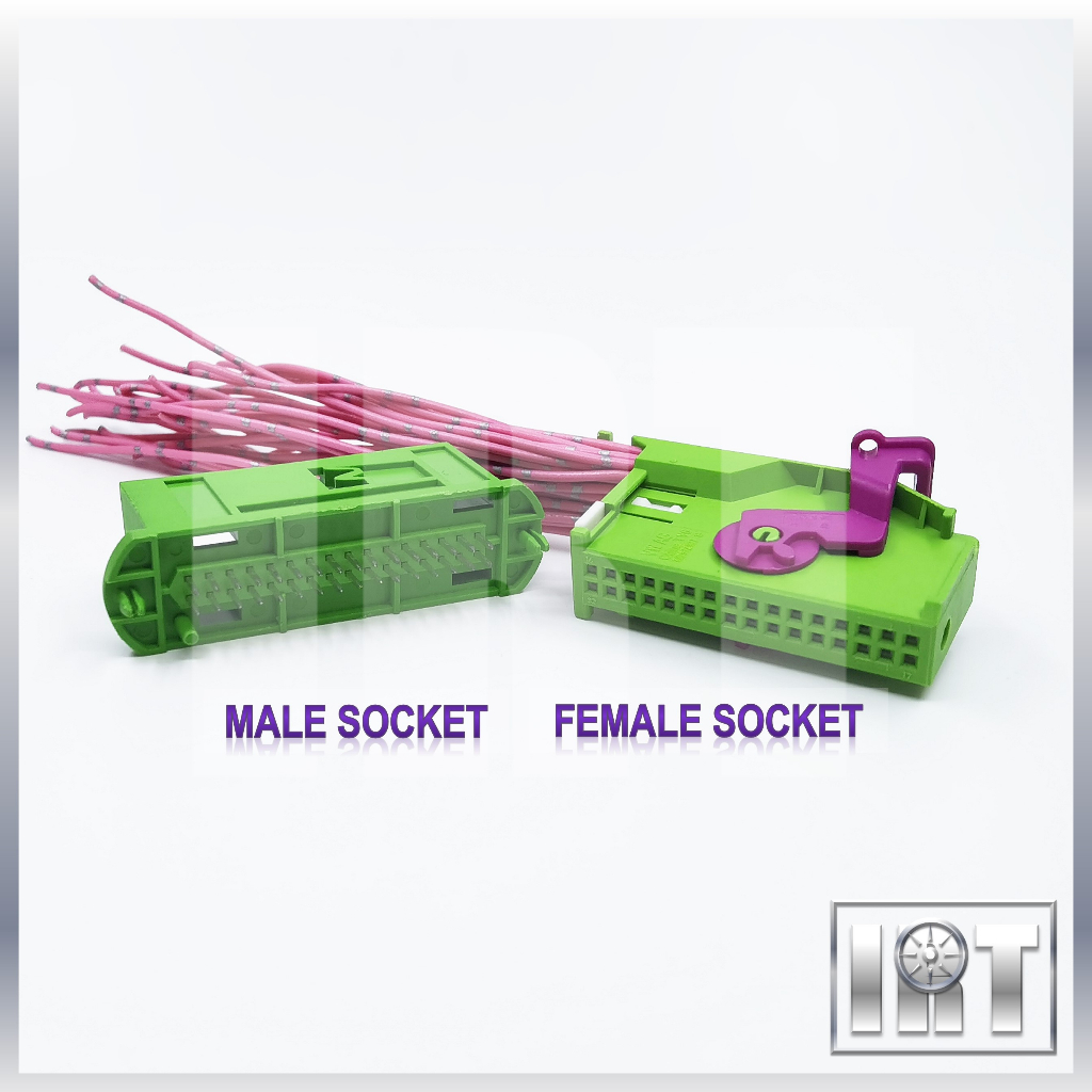 32 Pin Meter Dashboard Socket Connector Engine Soket Enjin Kereta Wire ...