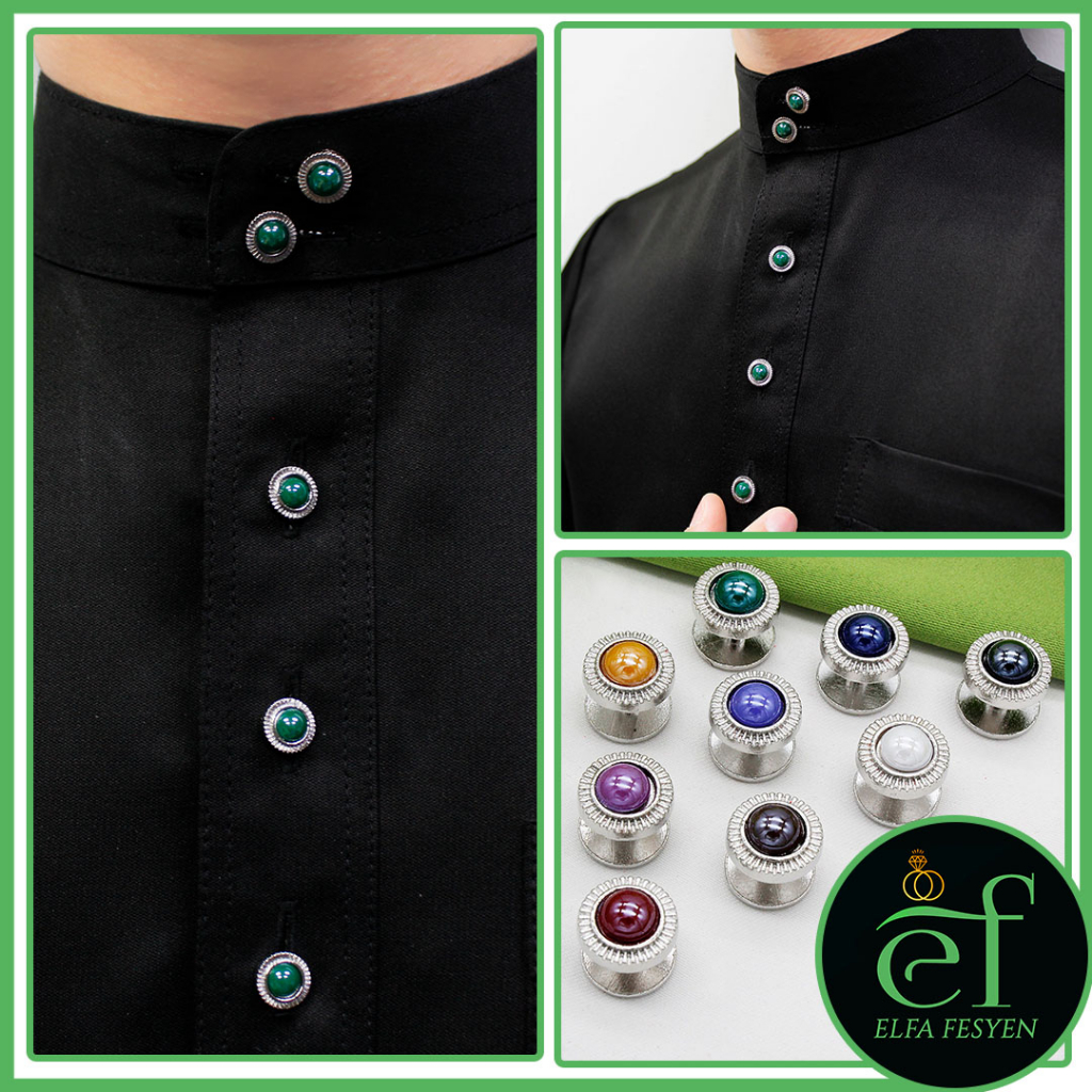 Set Butang Baju Melayu (5Pcs) Butang Baju Melayu Exclusive(BB03 ...