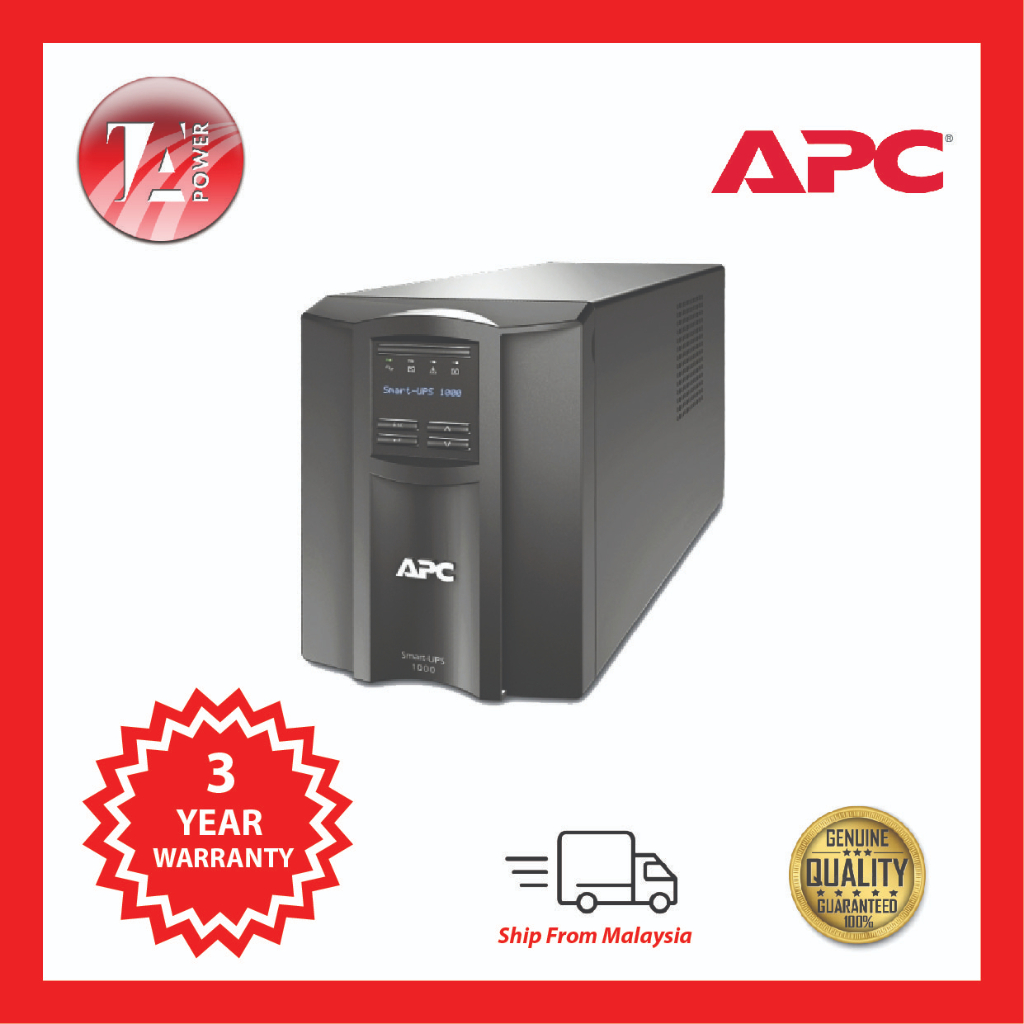[LIMITED STOCK] APC Smart-UPS 1000VA LCD 230V (SMT1000I) | Shopee Malaysia