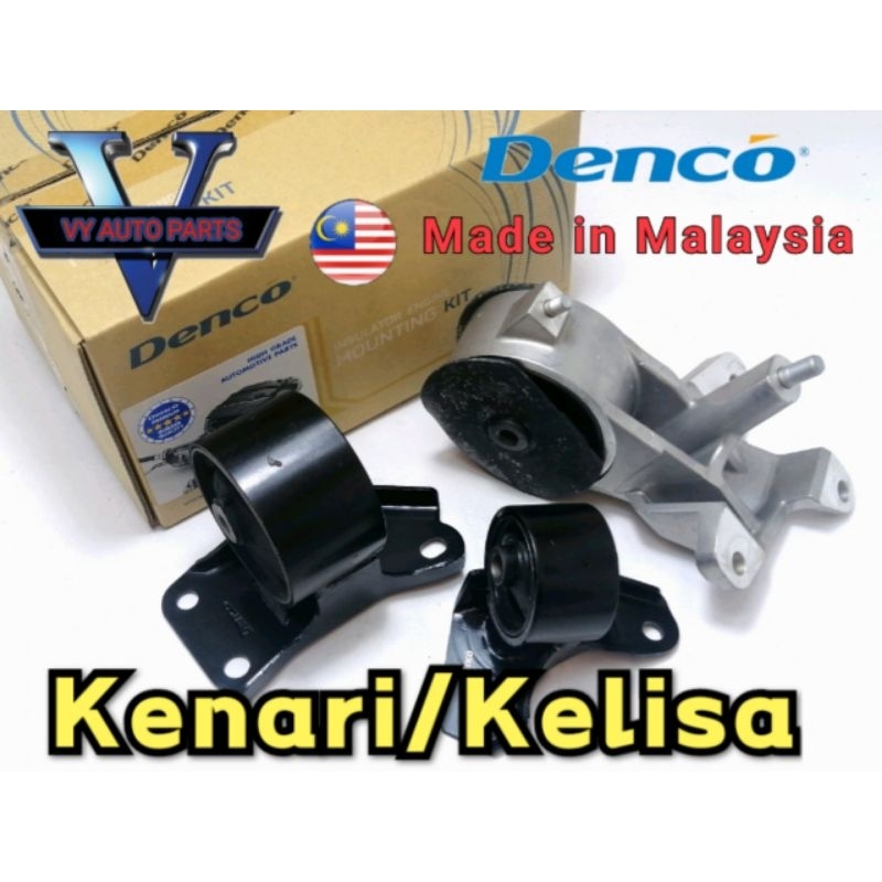 Denco Kenari Kelisa Auto Manual Engine Mounting Kit Set | Shopee Malaysia
