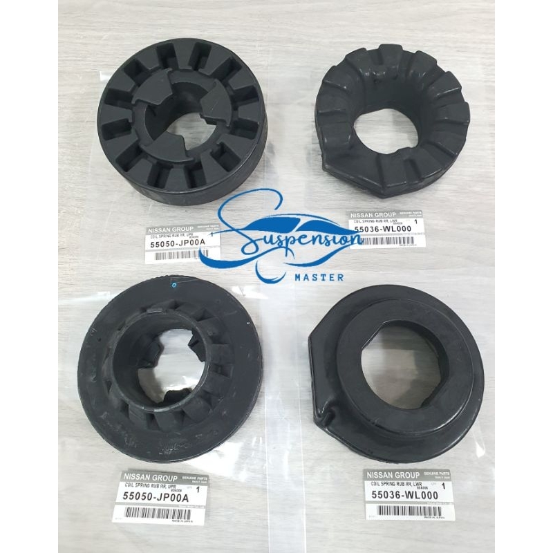 4 IN 1 SET - REAR COIL SPRING RUBBER UPPER / LOWER - NISSAN TEANA J32 ...