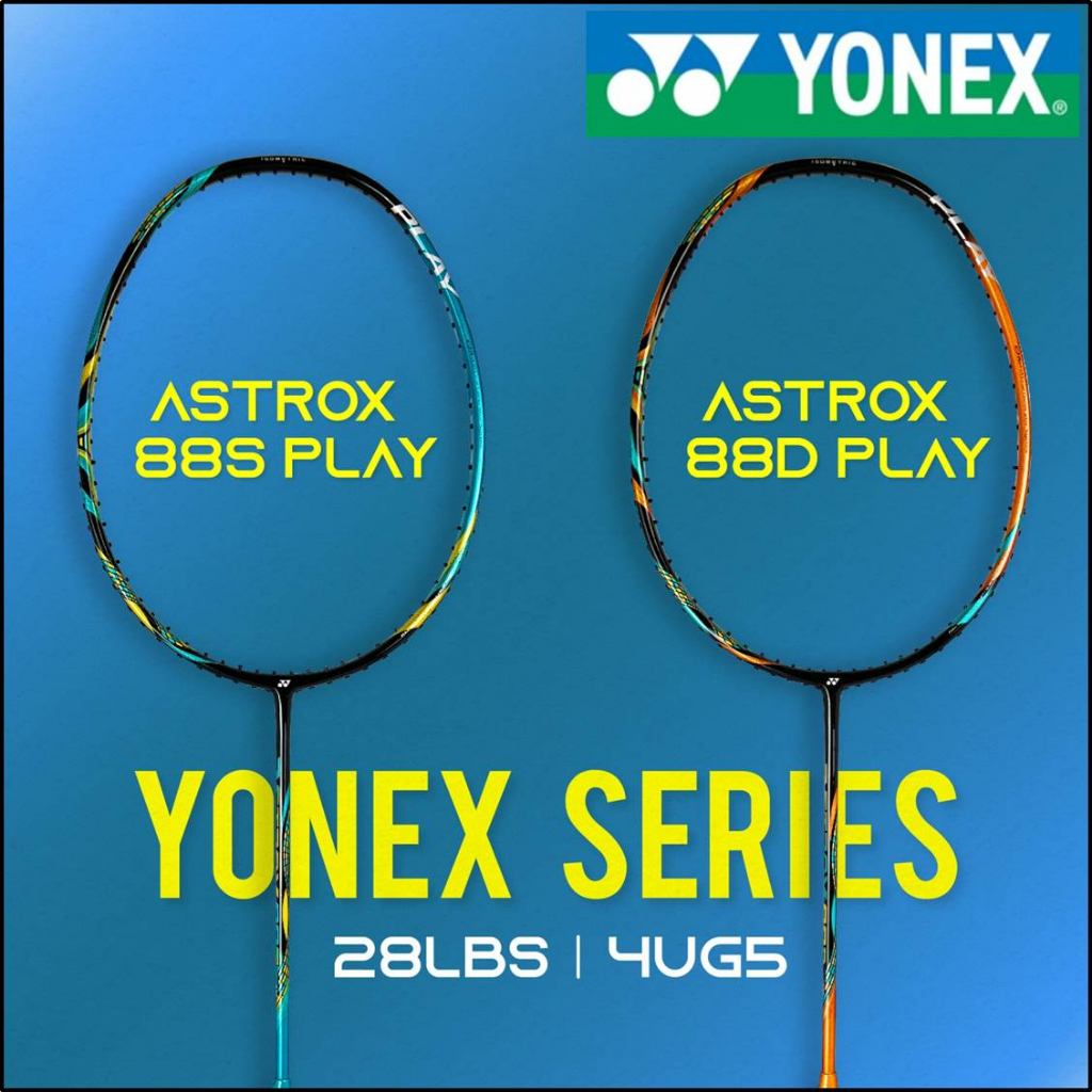YONEX Badminton Racket ASTROX 88D & 88S Play (100% Original) | Shopee ...