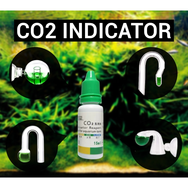 [Local Stock] CO2 Set Indicator Glass Hanging Suction Type CO2 ...