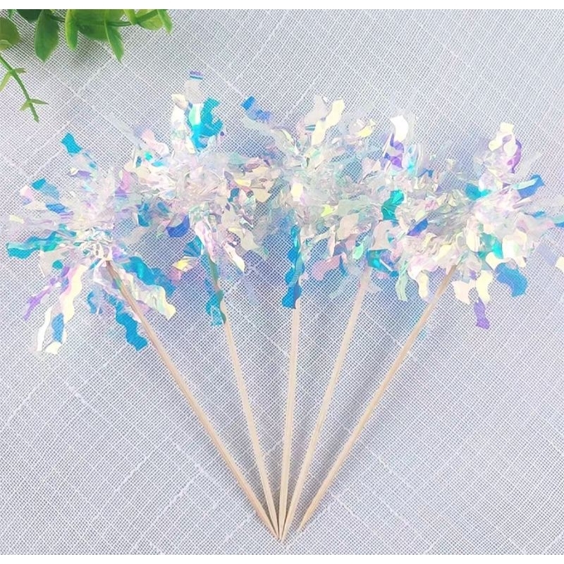 INS 5pc Colourful Stick Cake Topper 5件套炫彩雨丝蛋糕插件 | Shopee Malaysia