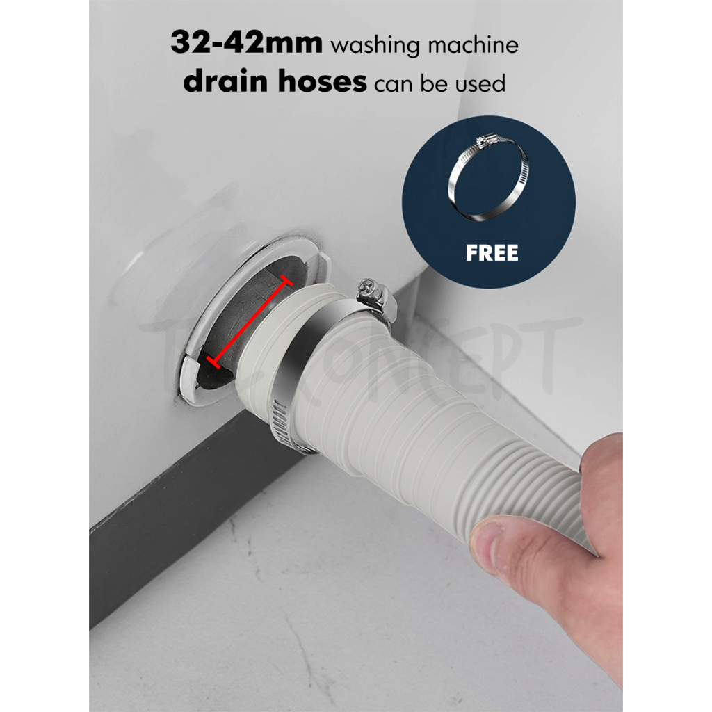 Washing Machine Drain Outlet Hose Pipe 2M 3M 5M 10M Paip Keluar Air ...